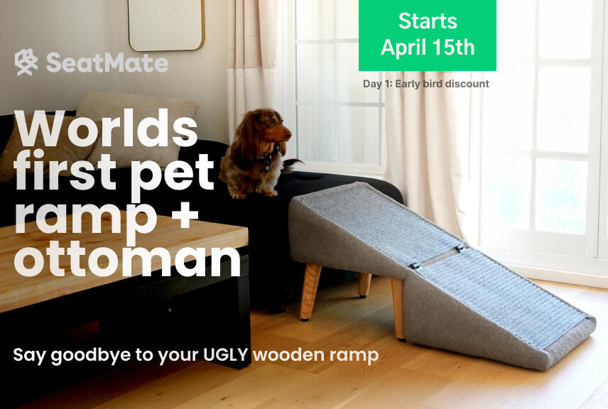 SeatMate Split Ottoman Dog Ramp